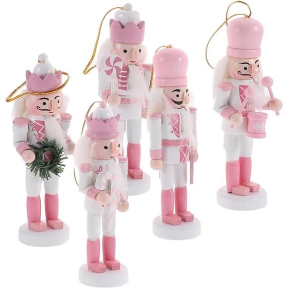 Holiday | 5pcs Christmas Nutcrackers Ornaments Cute Nutcrackers Figures ...